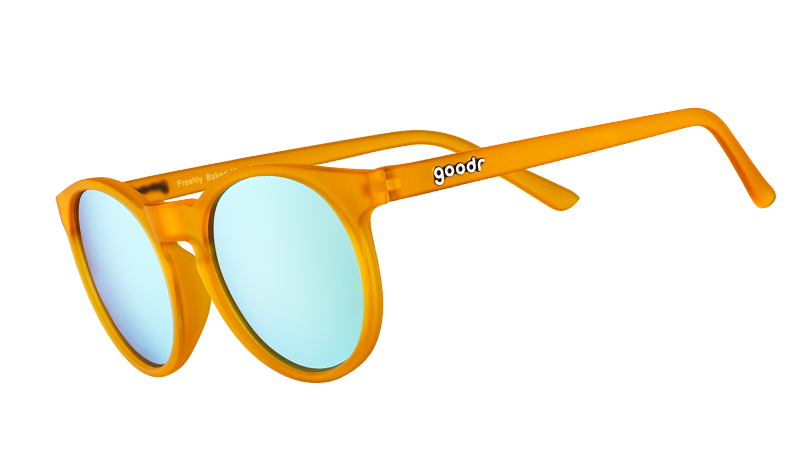 Orange Round Sunglasses | Freshly Baked Man Buns | goodr UK — goodr ...